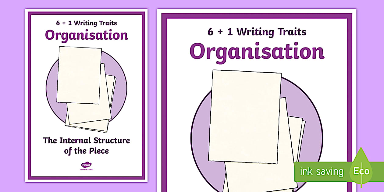 6 + 1 Writing Traits: Organisation Display Poster - Twinkl