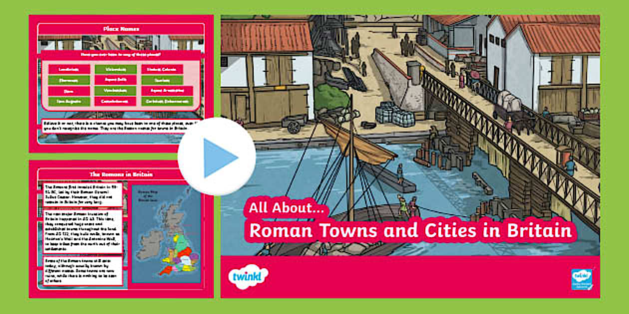 KS2 Roman Towns in Britain PowerPoint (teacher made)