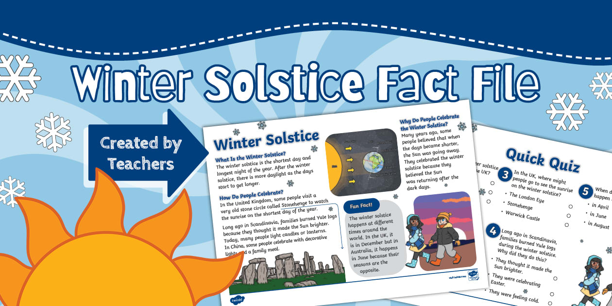 KS1 Winter Solstice Fact File