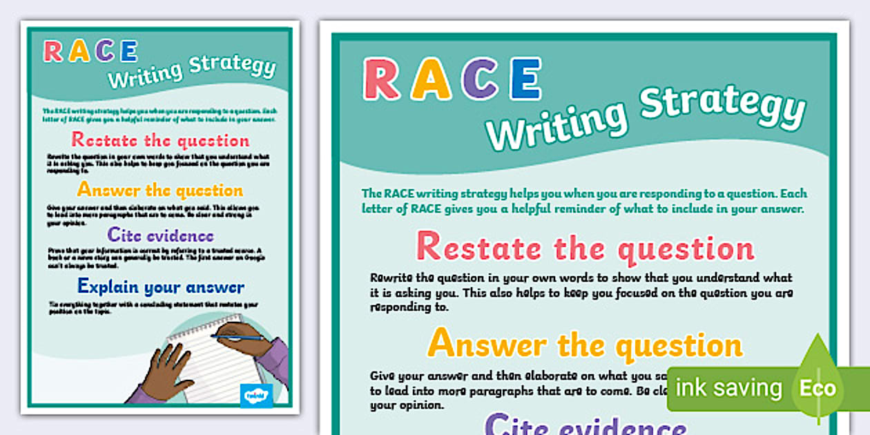 RACE Writing Strategy Poster | Australian Primary Resources