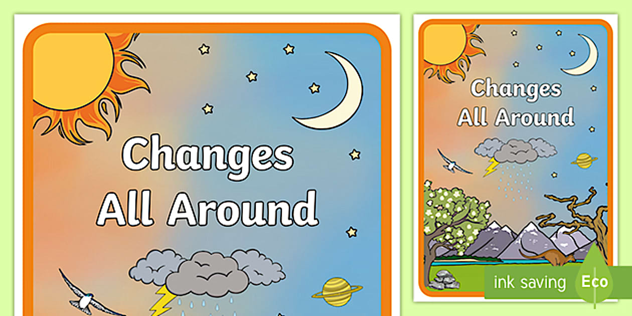 Changes All Around Science Book Cover= (teacher made)