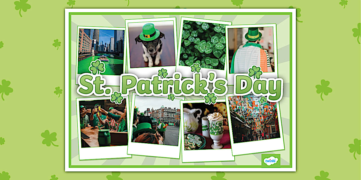 St. Patrick's Day Photo Display Poster
