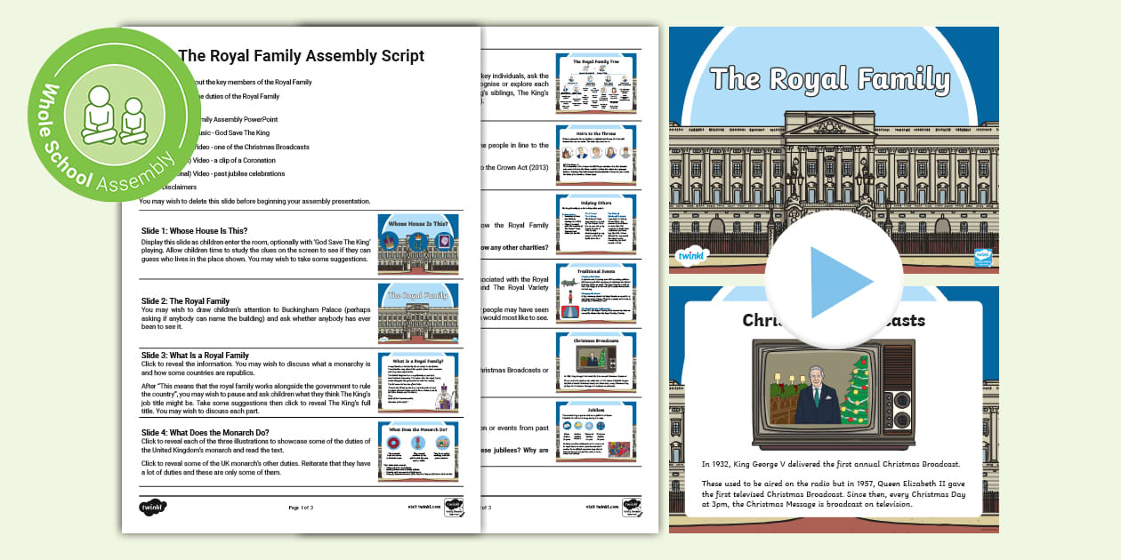 The Royal Family Assembly Pack - Twinkl - History - Twinkl