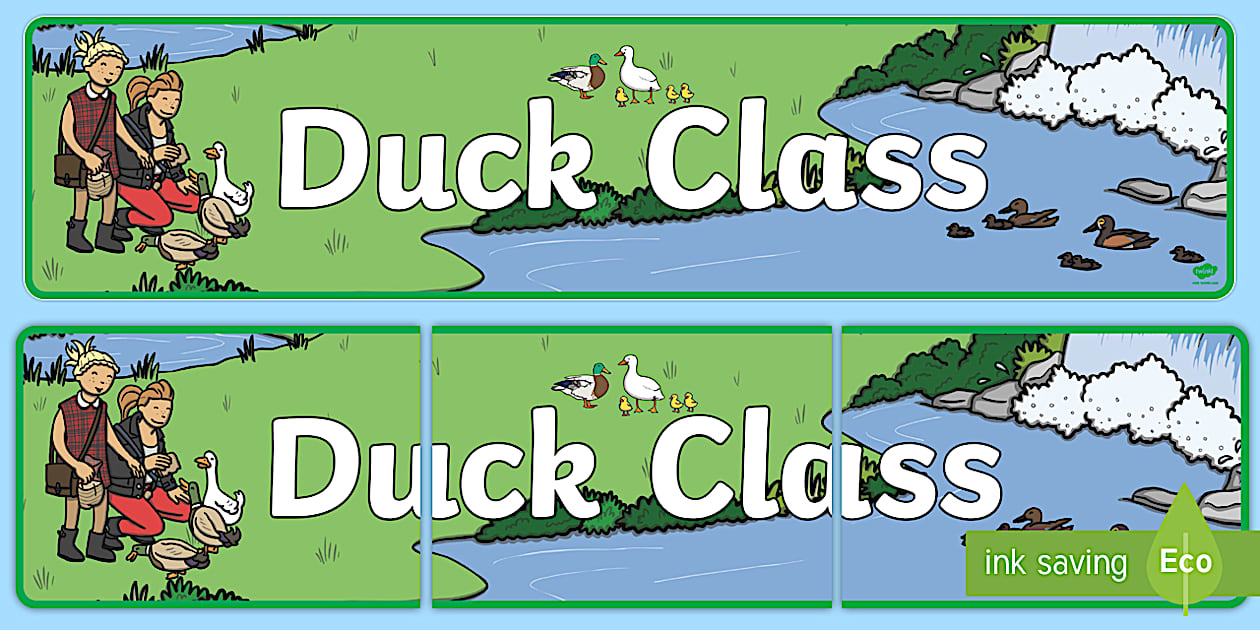 Duck Themed Classroom Display Banner (Teacher-Made) - Twinkl