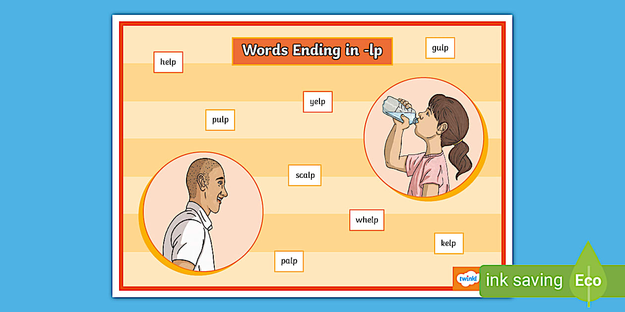 Words Ending in -lp Word Mat (creat de profesori) - Twinkl