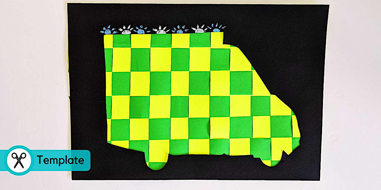 Woven Paper Ambulance | Transport Crafts (teacher made)