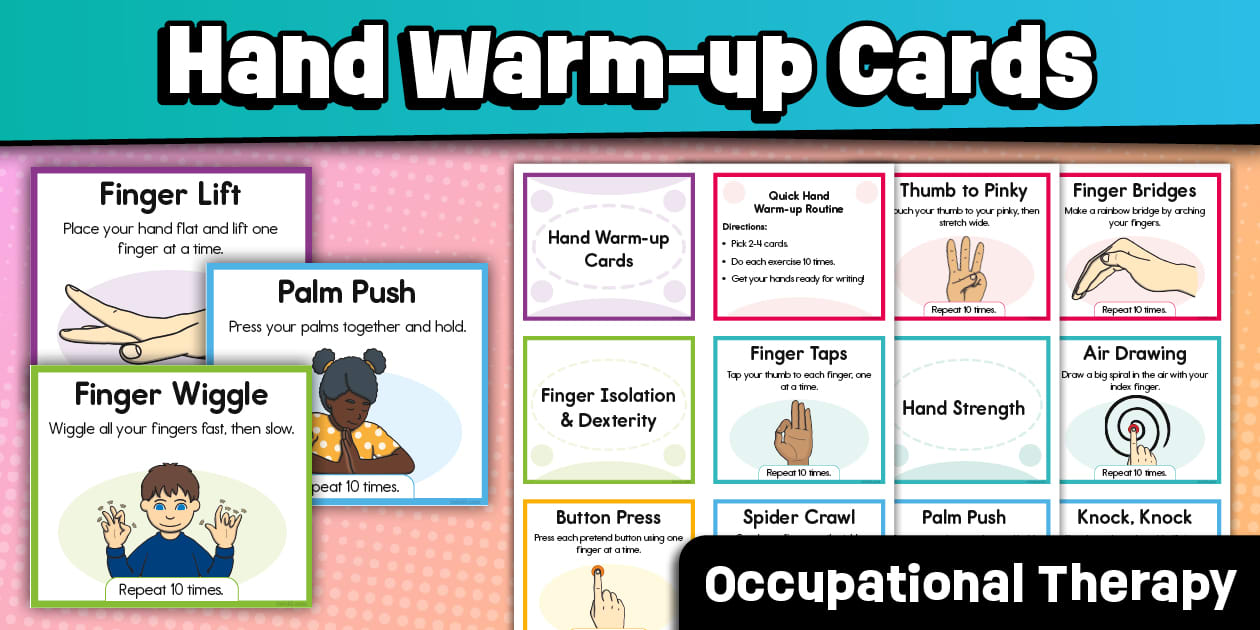 Fine Motor Hand Warm-up Exercises for Occupational Therapy