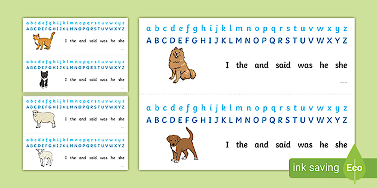 Alphabet Strips (General) (teacher made) - Twinkl