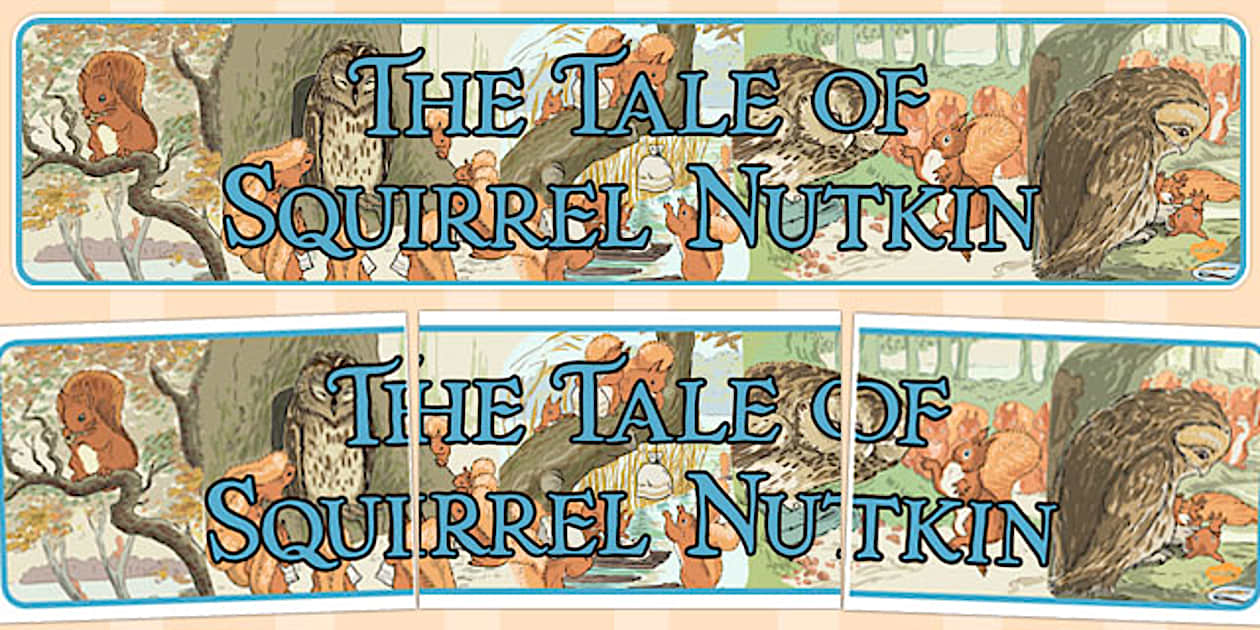 The Tale of Squirrel Nutkin Display Banner - squirrel nutkin