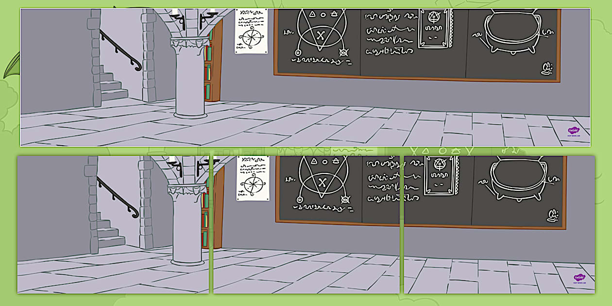 A Magical Muddle Small World Background (teacher made)