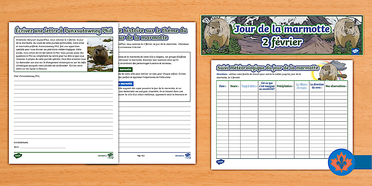 Groundhog Day Intermediate Activity Pack French - Twinkl
