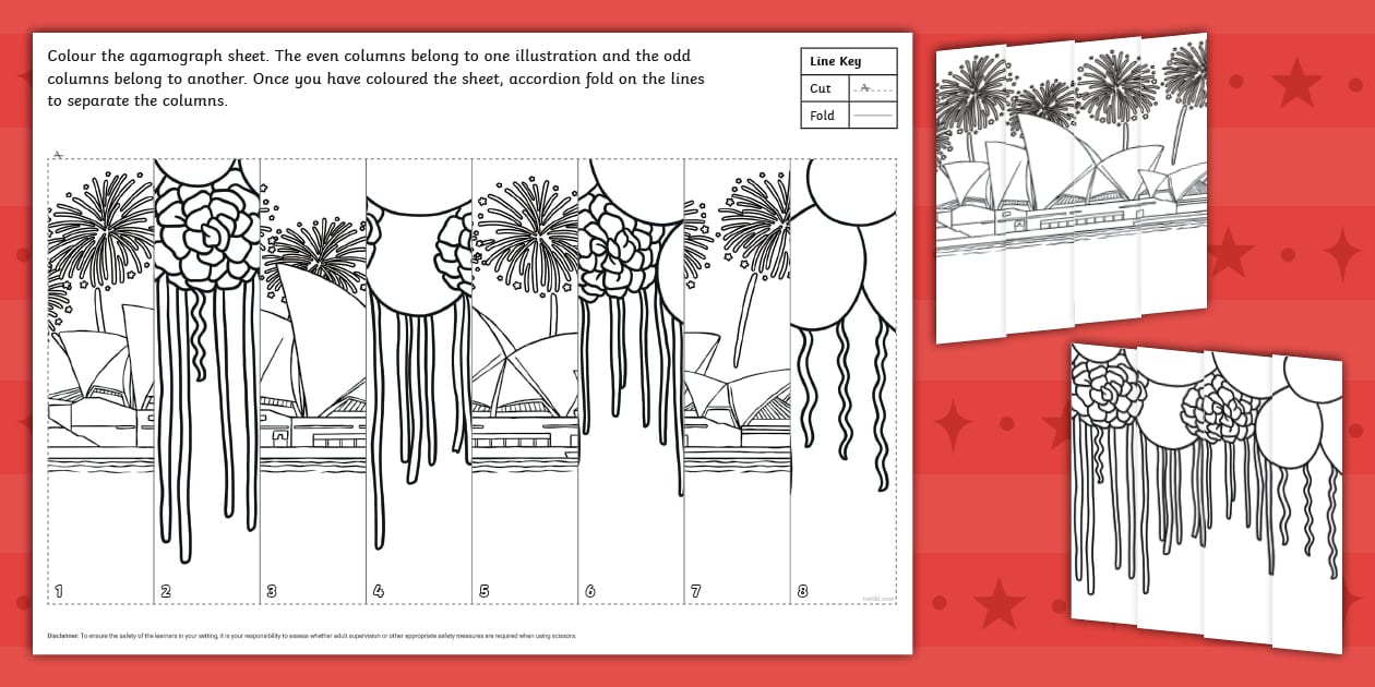 Happy New Year Agamograph - Twinkl Australia - Twinkl