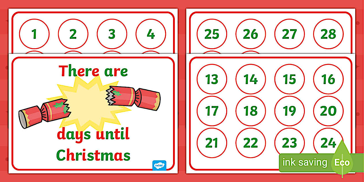 Christmas Countdown Banner | KS1 | Teacher-Made - Twinkl