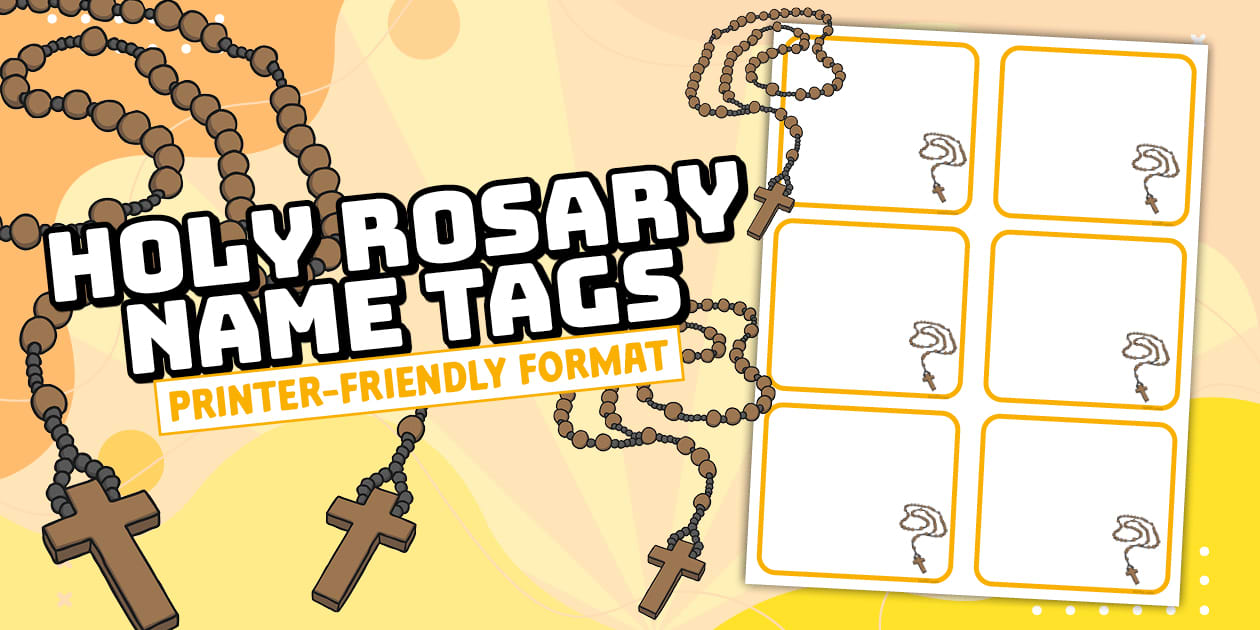 Name Tags: Holy Rosary