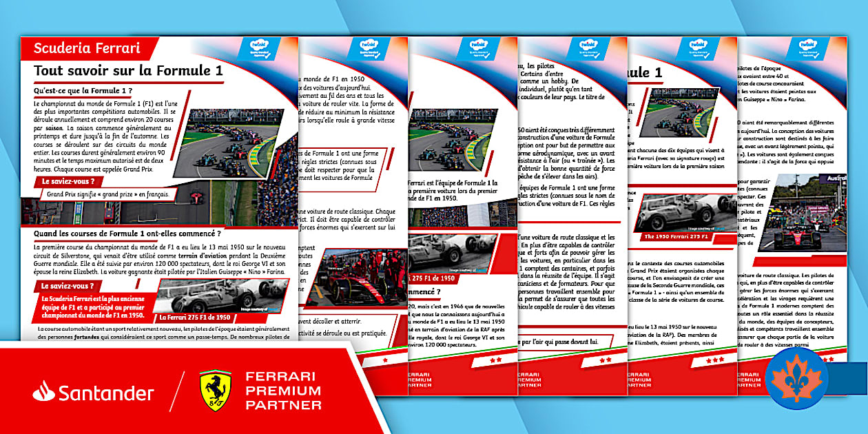 Scuderia Ferrari F1:Differentiated Reading [Ages9-11] French