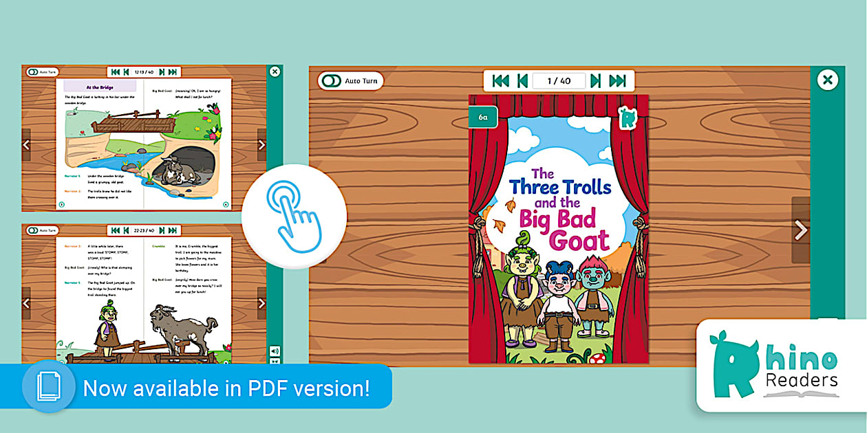 Level 6a Decodable Readers: Three Little Trolls and Big Bad Goat