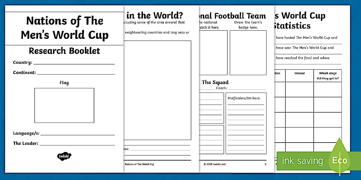 World Cup Activity Booklet | Men's World Cup 2022 | Twinkl