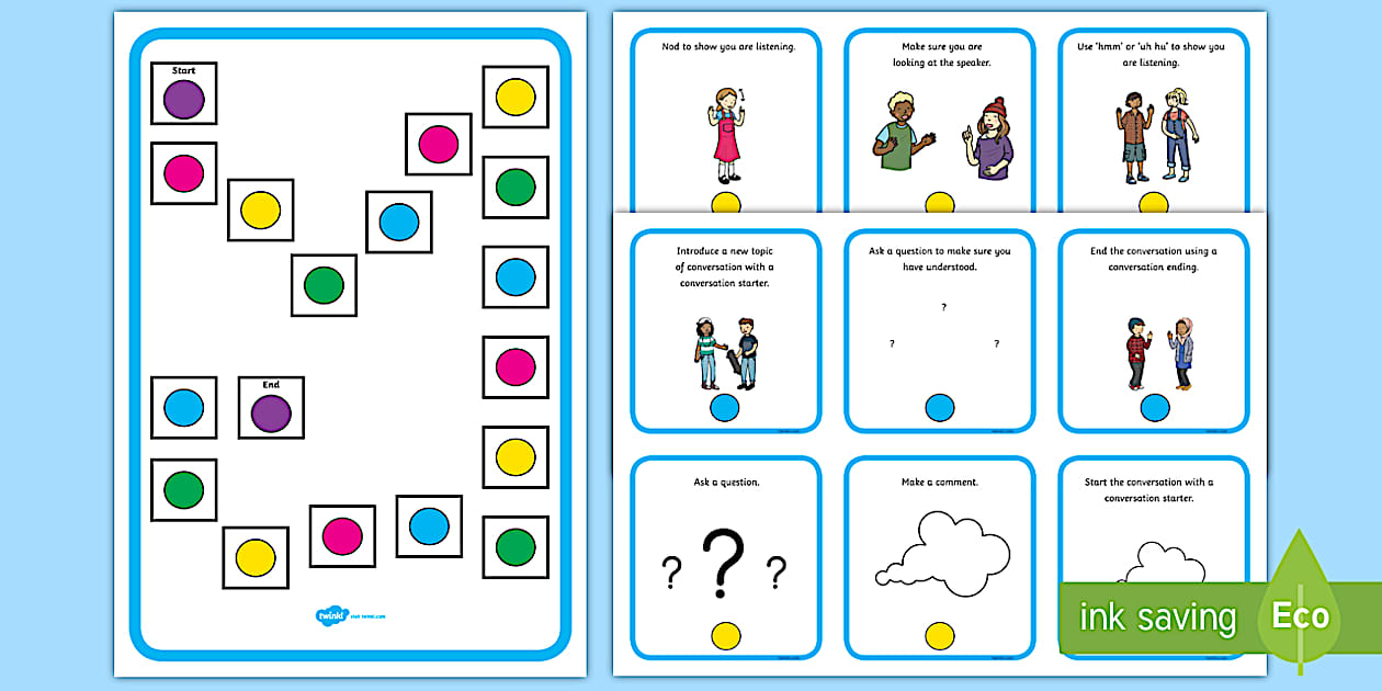 Conversation Practice Game (teacher made) - Twinkl