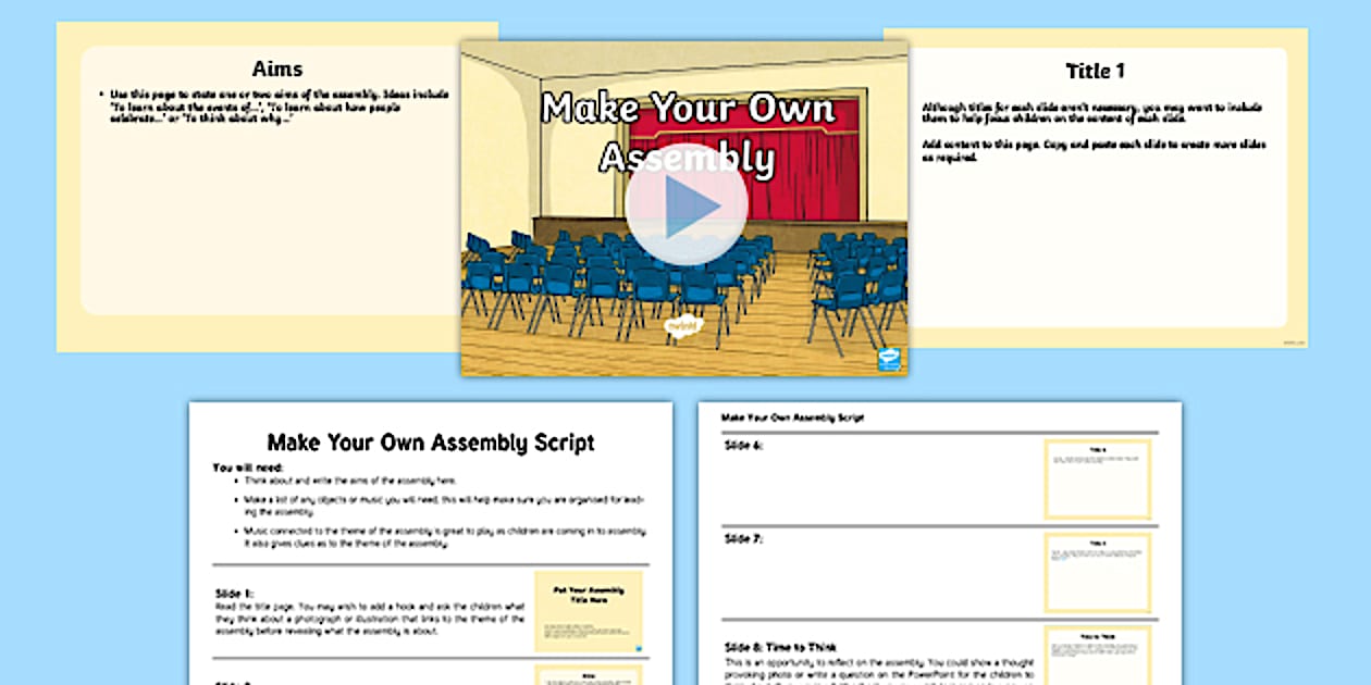 Make Your Own Assembly Pack (teacher made) - Twinkl