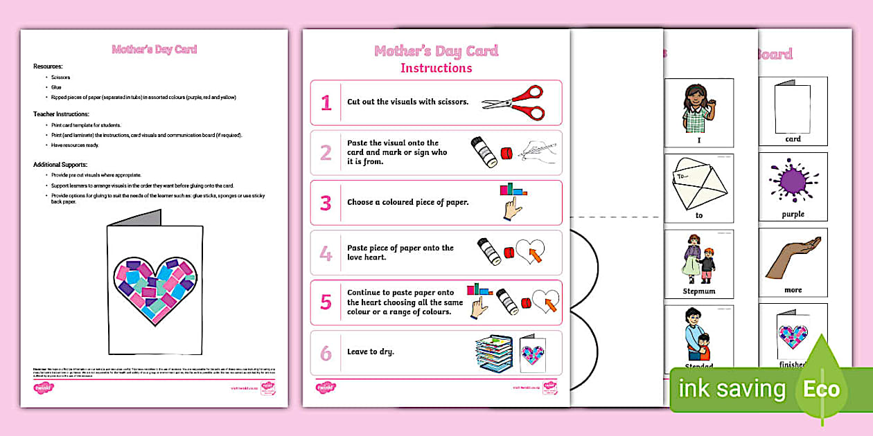 Mothers Day Art Activity with Communication Supports