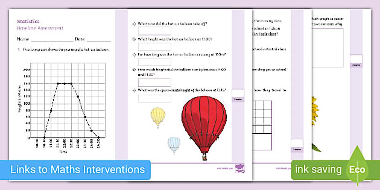 👉 Year 6 Statistics Baseline Assessment (teacher made)