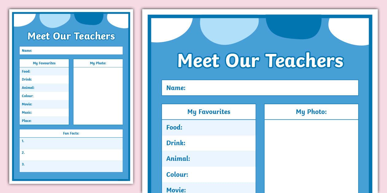 Meet the Teacher Poster (teacher made) - Twinkl