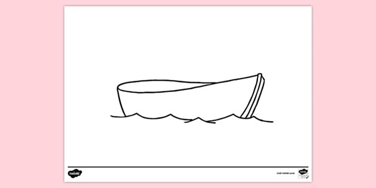 Pea Green Boat Colouring Sheet - Resource (teacher made)