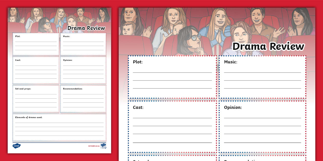 Drama Review Worksheet