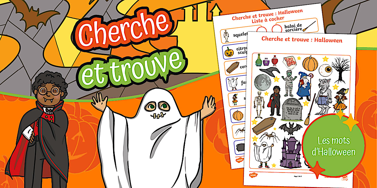 Cherche et trouve : Halloween - Twinkl