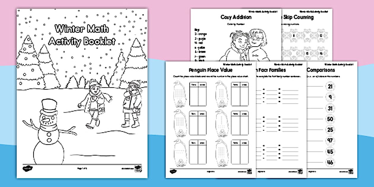 Winter Math Activity Booklet | Math | Twinkl USA - Twinkl