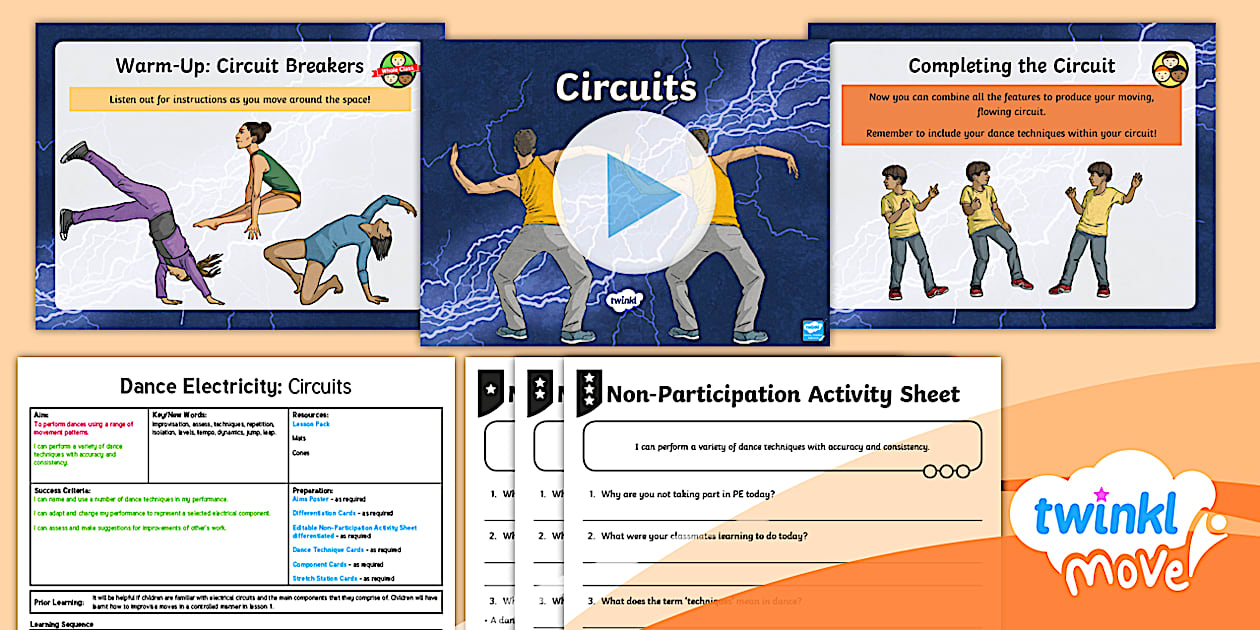 Year 6 Dance: Electricity Lesson 2 - Circuits (teacher made)