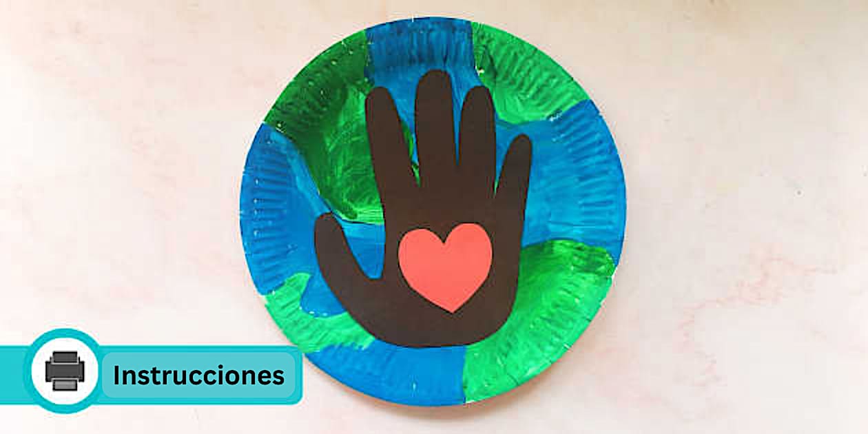 Manualidad para niños por el Día de la Tierra - Twinkl