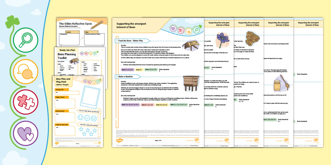 Bee Plan and Play Pack (Teacher-Made) - Twinkl