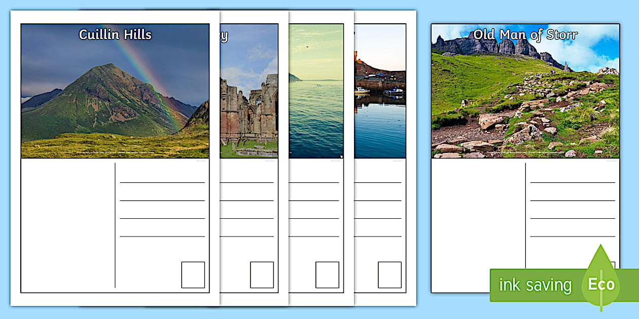 Scotland Postcards (teacher made) - Twinkl