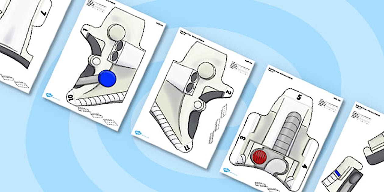 Space Printable Role Play Helmet (teacher made) - Twinkl