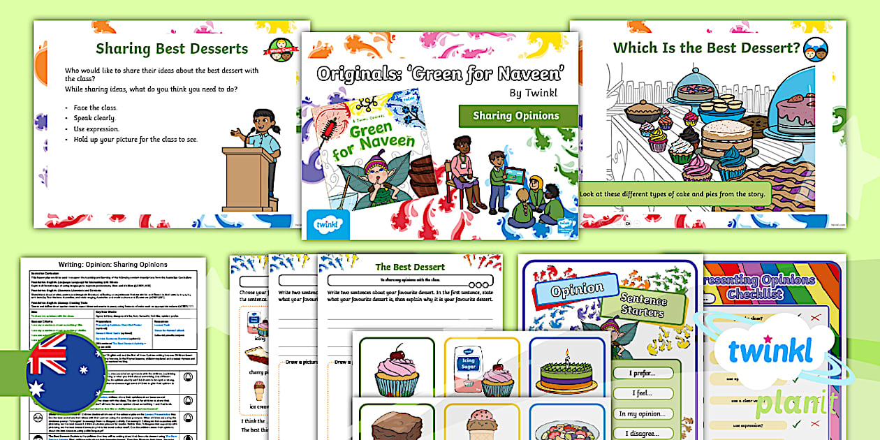 Foundation Writing 'Green for Naveen' Opinion Lesson 1