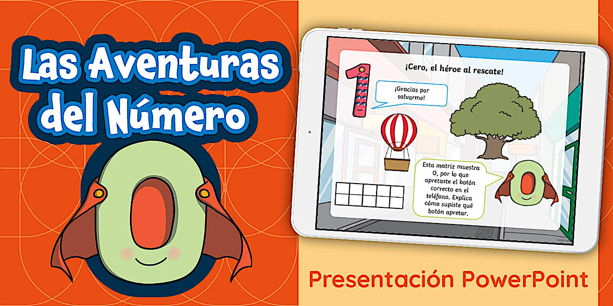 PowerPoint | Las Aventuras del Número 0 | Matemáticas | PPT