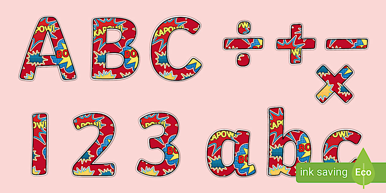 Pop Art Display Lettering - KS2 - Art (teacher made)