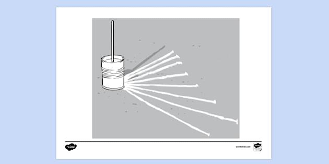 Time Sticks and Shadow Colouring | Colouring Sheet - Twinkl