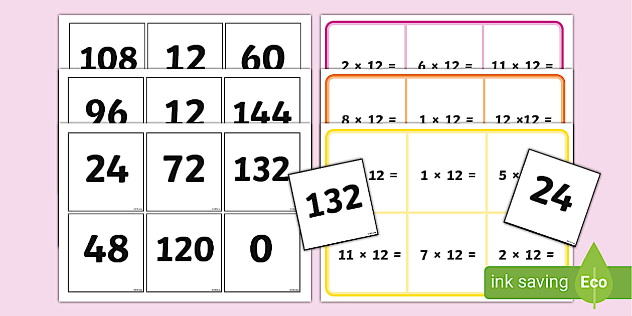 👉 12 Times Table Bingo - Maths - KS2 (Teacher-Made)