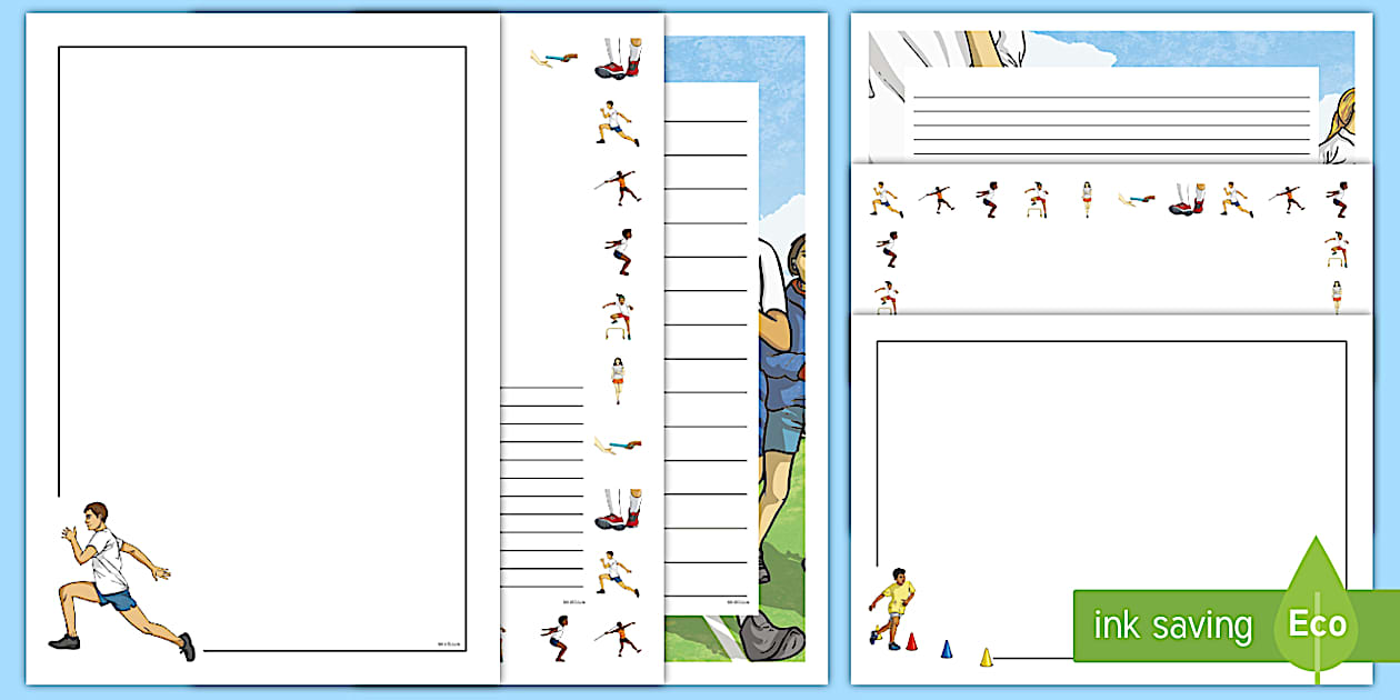 KS2 Sports Day Page Border Pack - Twinkl