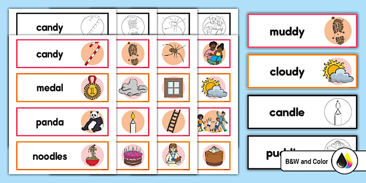 Medial d Words | Phonics Word Cards | Twinkl USA - Twinkl