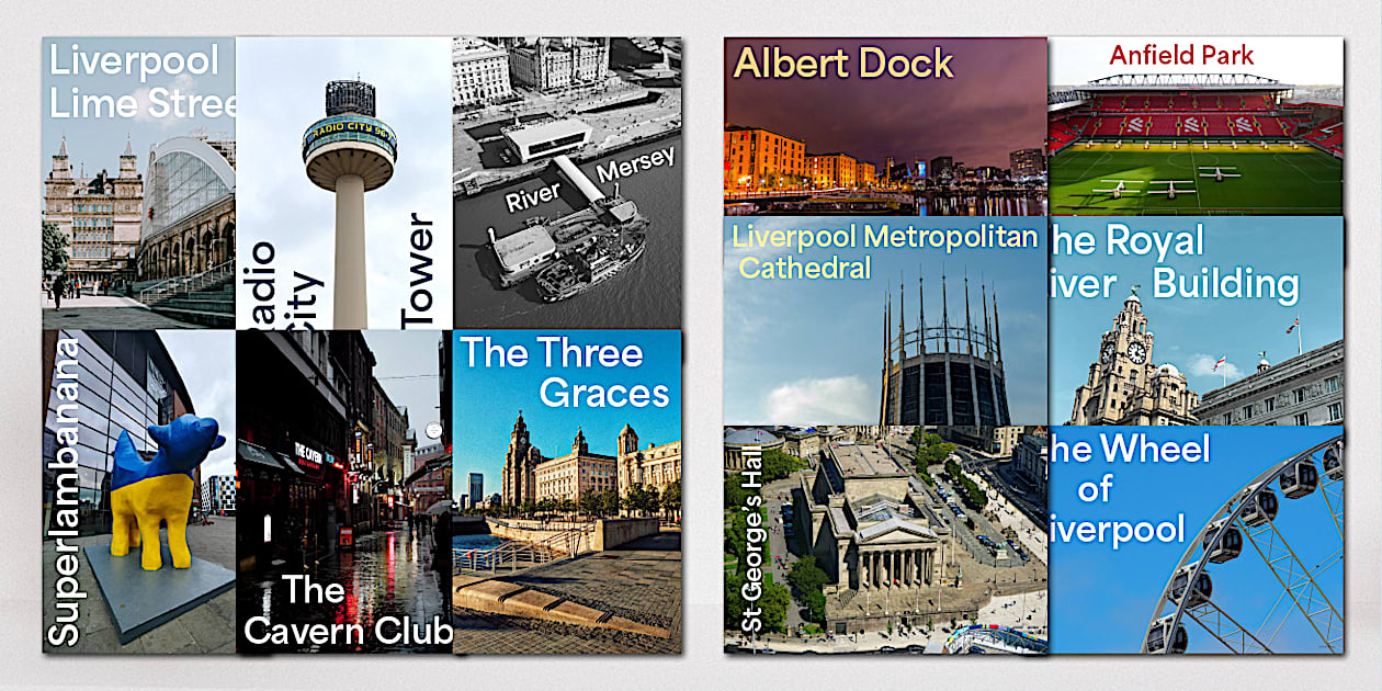 Liverpool Landmark Postcard Selection | Twinkl Party