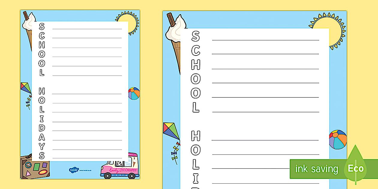 Holiday Memories Poem | Primary Resource | Twinkl - Twinkl