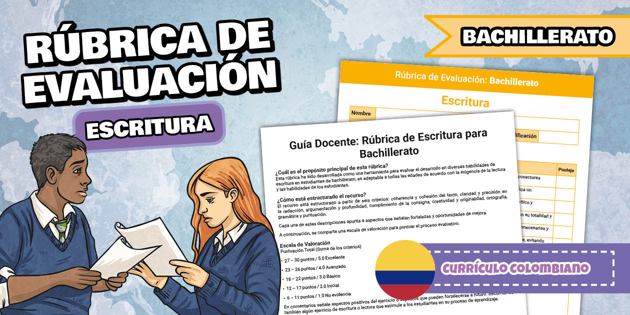 Rúbrica de Escritura Bachillerato - Colombia