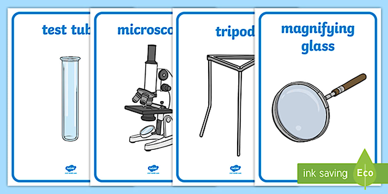 Editable Science Lab Role Play Display Posters - Twinkl