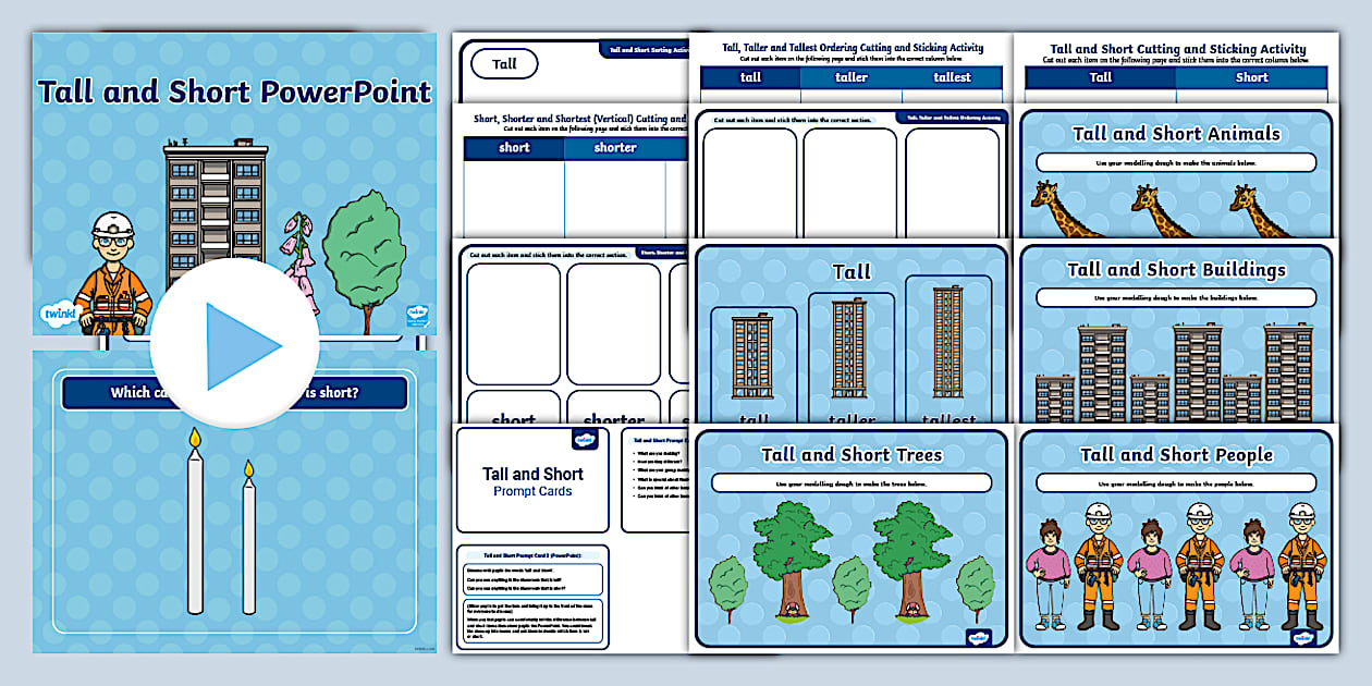 Tall and Short Pack (teacher made) - Twinkl