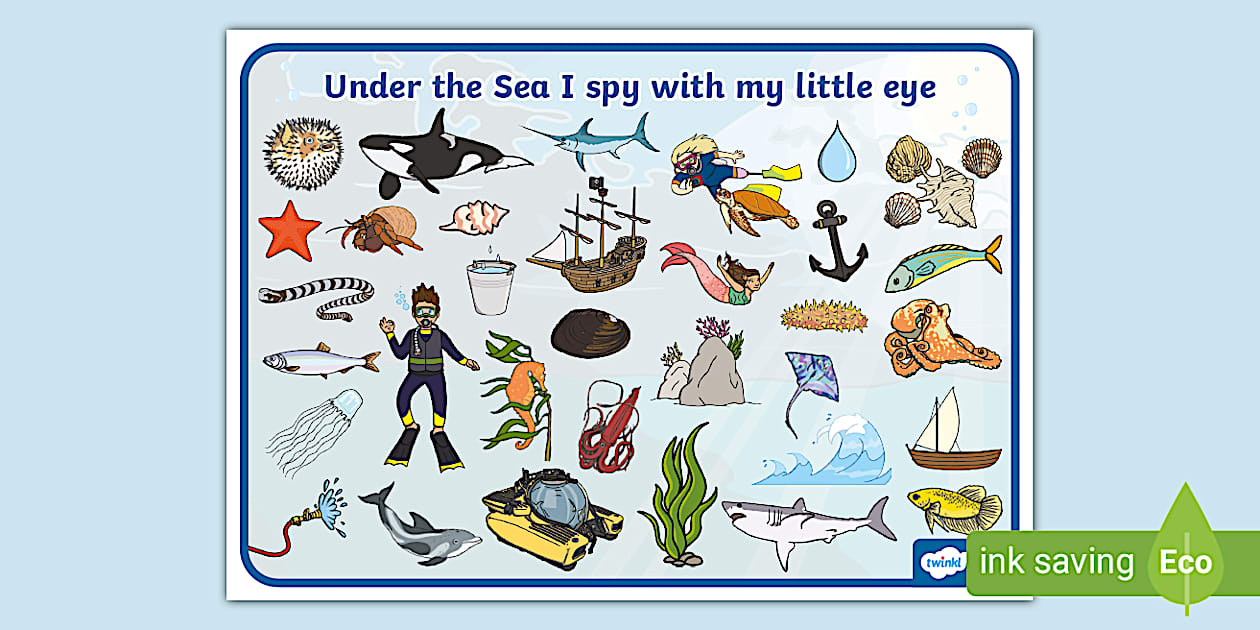 Under the Sea I Spy | Under the Sea Activity