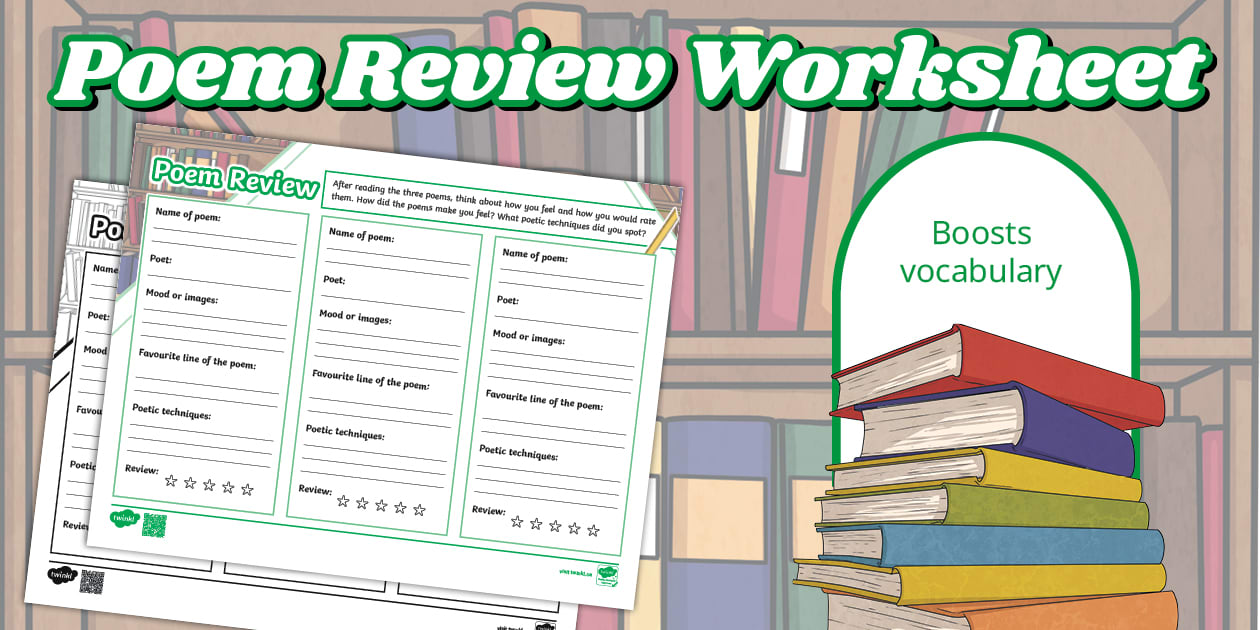 Poem Review Worksheet