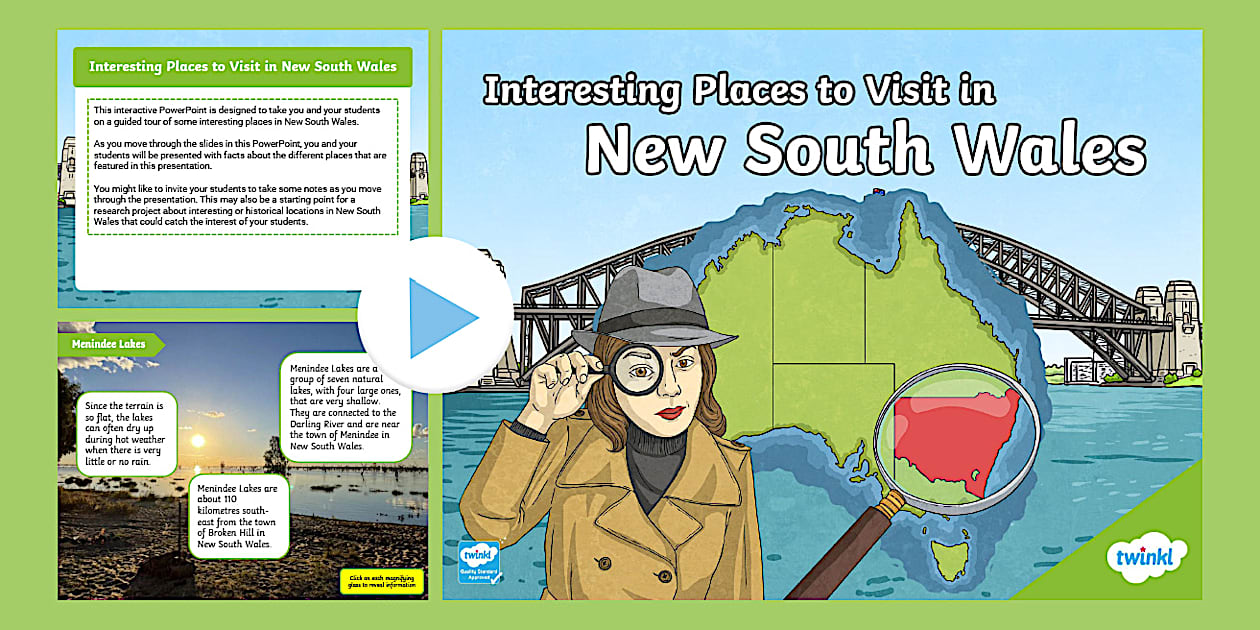 Interesting Places to Visit in NSW Interactive PowerPoint